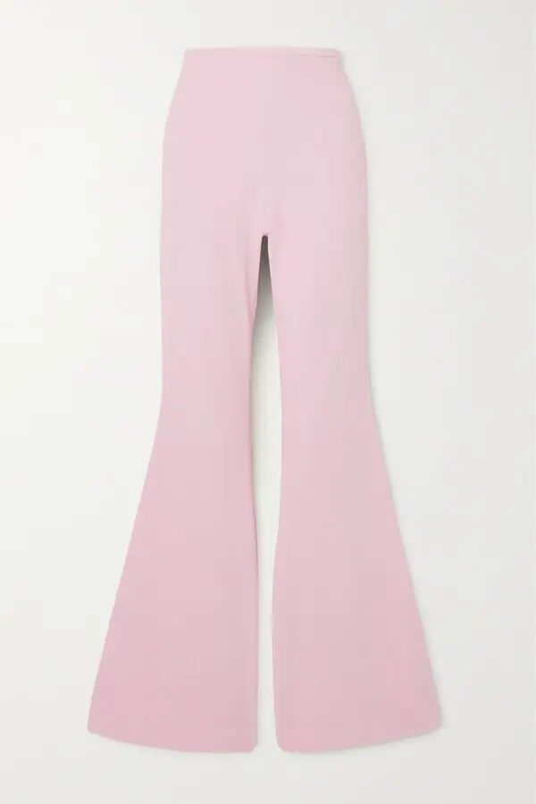 Alexander Wang Stretch-cotton Velour Flared Pants