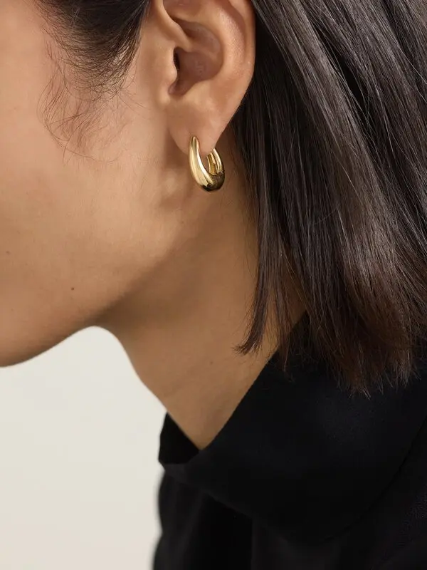 ANANYA Chakra Icon 18-karat Hoop Earrings