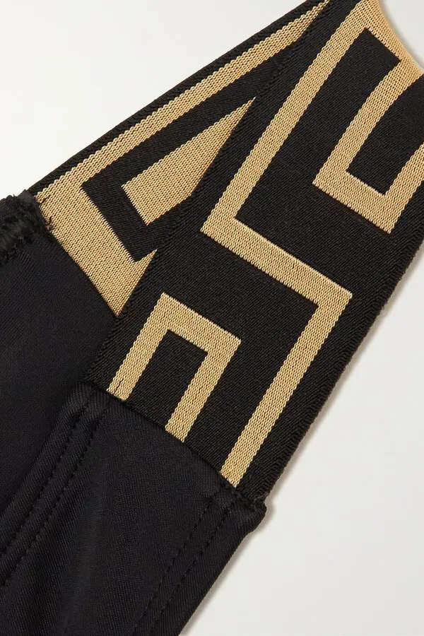 Versace Vita Jacquard-trimmed Bikini Briefs
