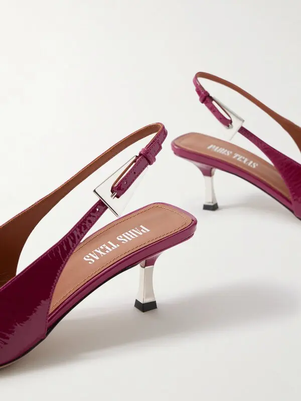Paris Texas Bettina Patent-leather Slingback Pumps