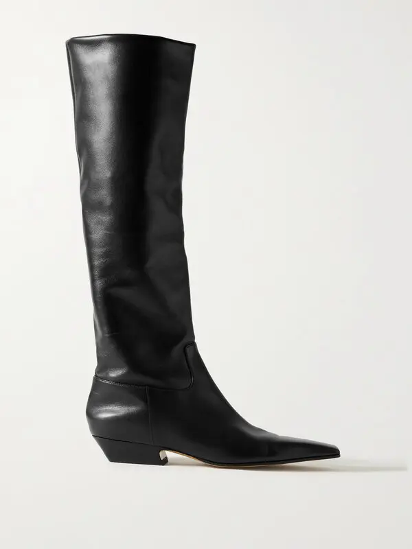 Khaite Marfa Leather Knee High Boots