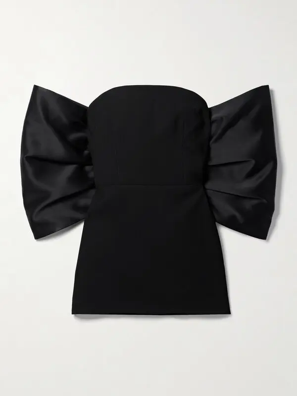 MONOT Strapless Mini Dress With Detachable Bow