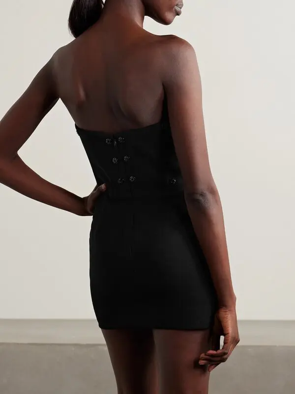 MONOT Strapless Mini Dress With Detachable Bow