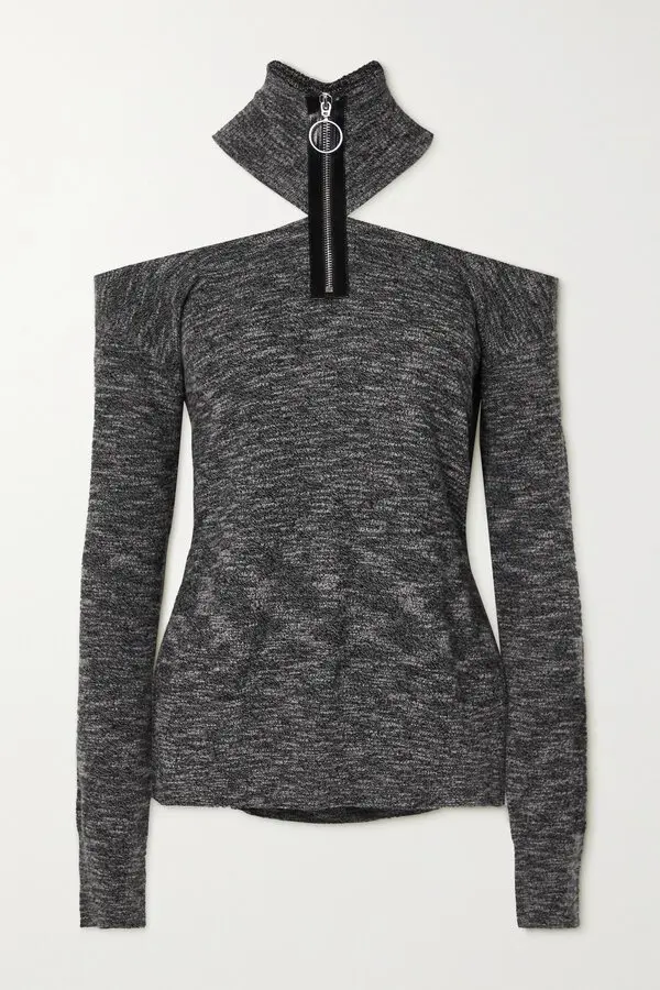 CHRISTOPHER KANE Cold-shoulder Wool Sweater