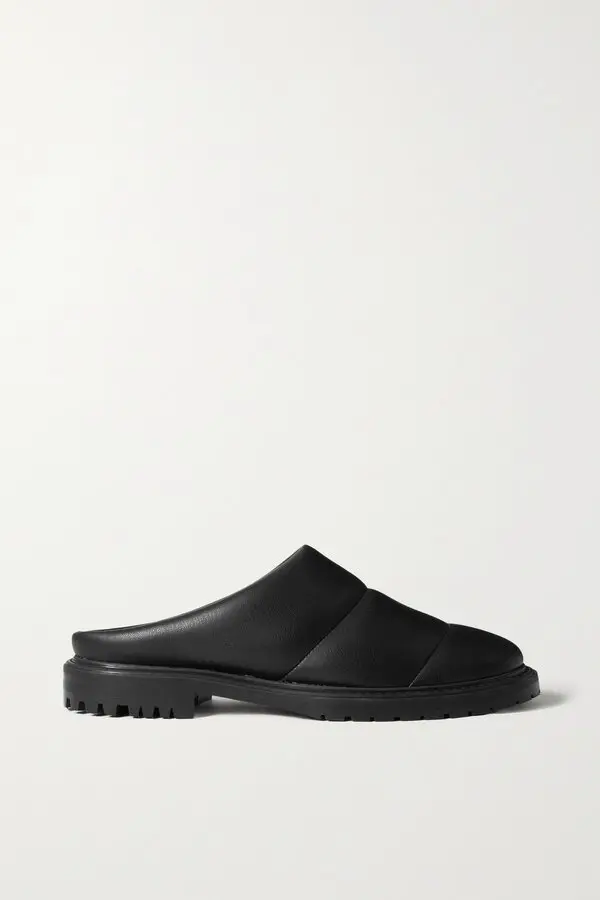 Staud Astro Quilted Vegan Leather Mules