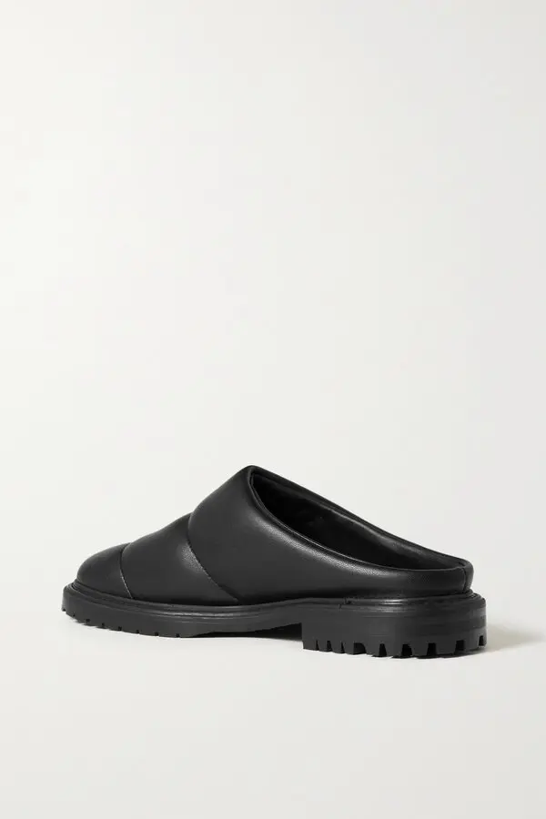 Staud Astro Quilted Vegan Leather Mules