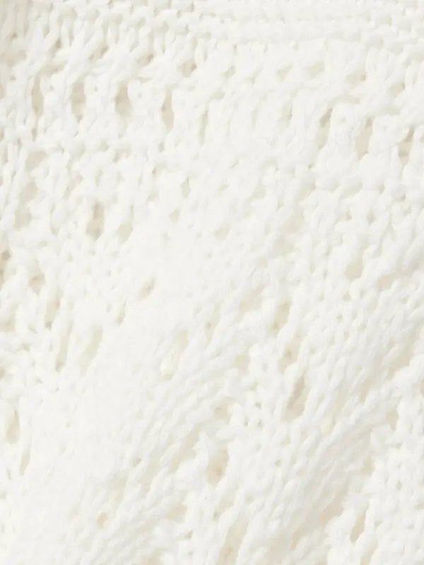 LoveShackFancy Fosta Crocheted Flared Pants