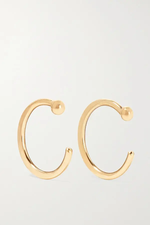 MELISSA JOY MANNING 14-karat Hoop Earrings - Gold