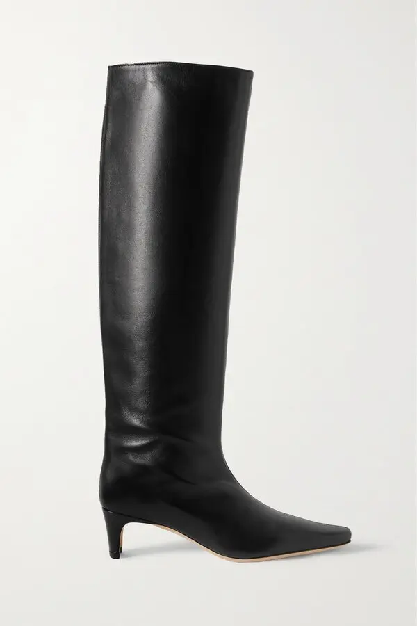 Staud Wally Leather Knee Boots