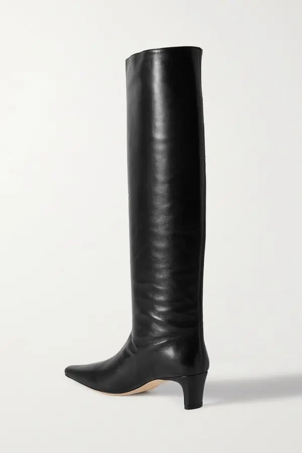 Staud Wally Leather Knee Boots