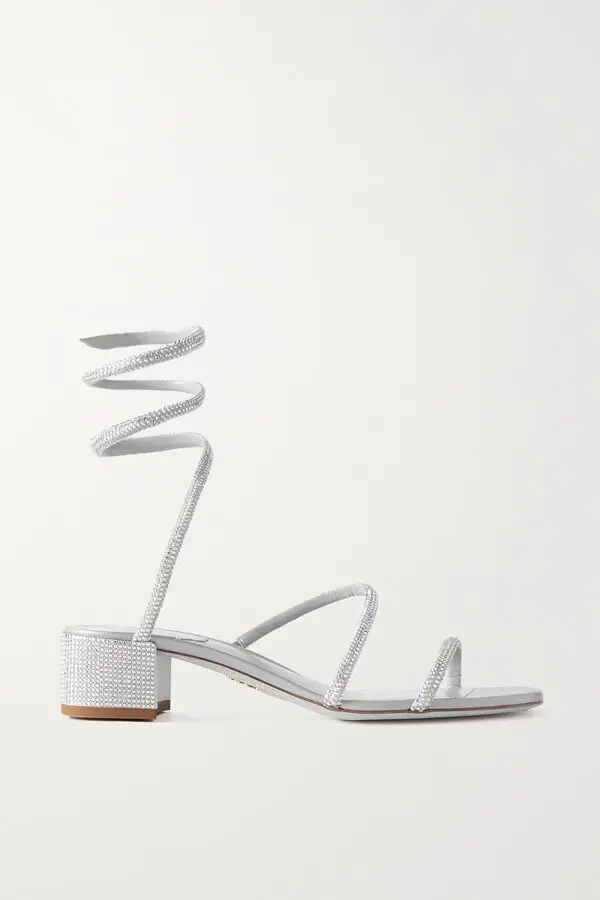 Rene Caovilla Cleo Crystal-embellished Sandals