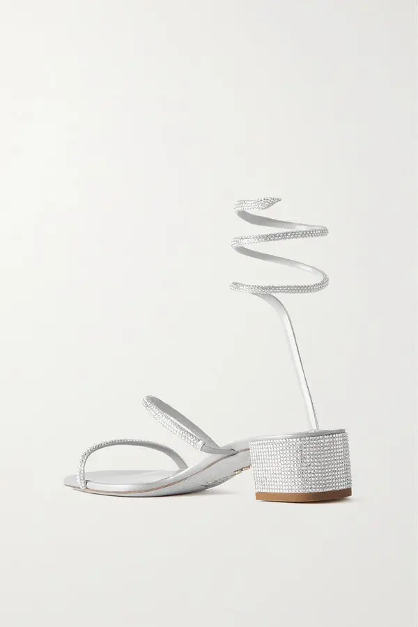 Rene Caovilla Cleo Crystal-embellished Sandals