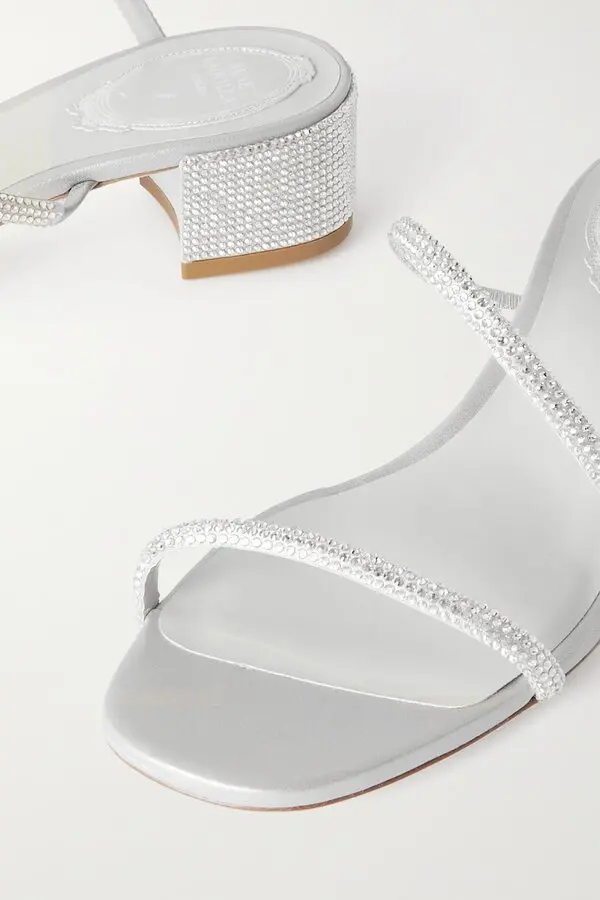 Rene Caovilla Cleo Crystal-embellished Sandals