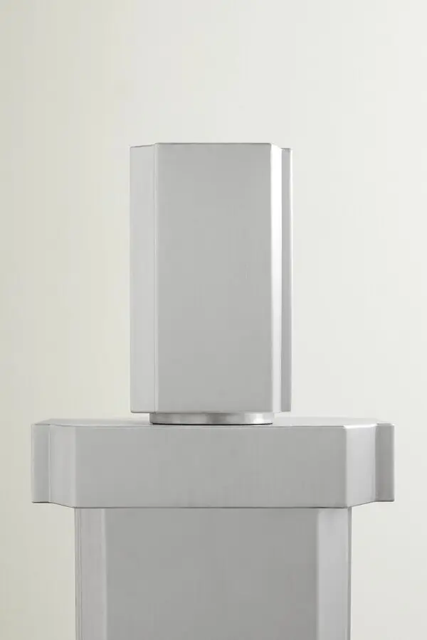 LOUISE ROE Funki Small Brushed Aluminium Pot - Gray