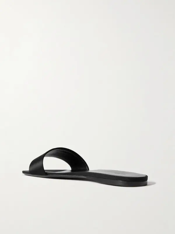 THE ROW Combo Satin Slides