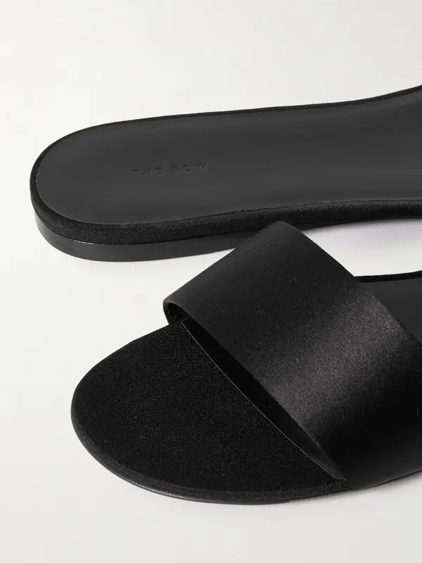 THE ROW Combo Satin Slides