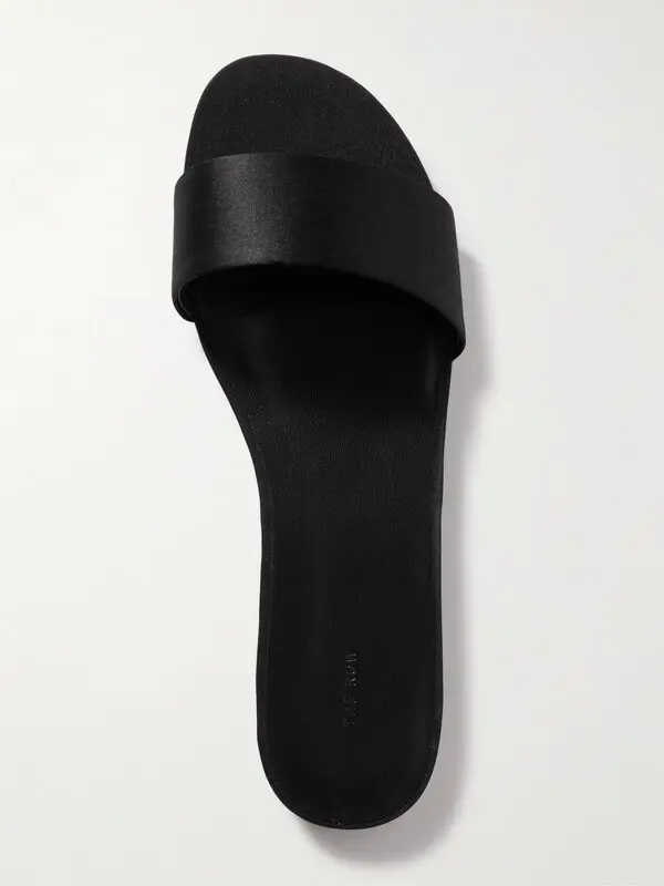 THE ROW Combo Satin Slides
