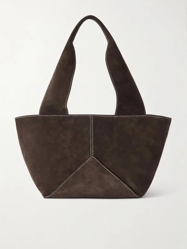 METIER Market Small Suede Tote - Brown