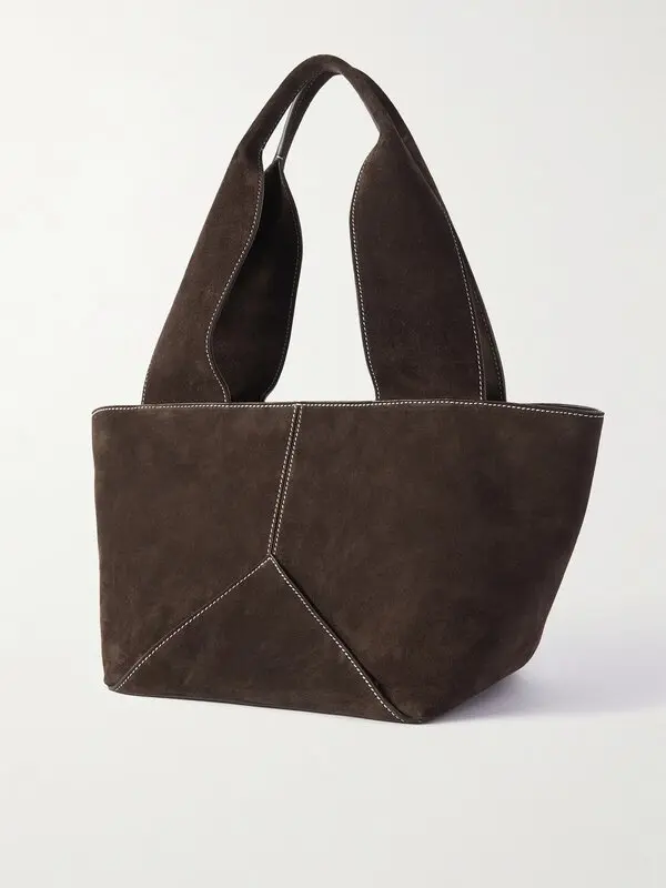 METIER Market Small Suede Tote - Brown