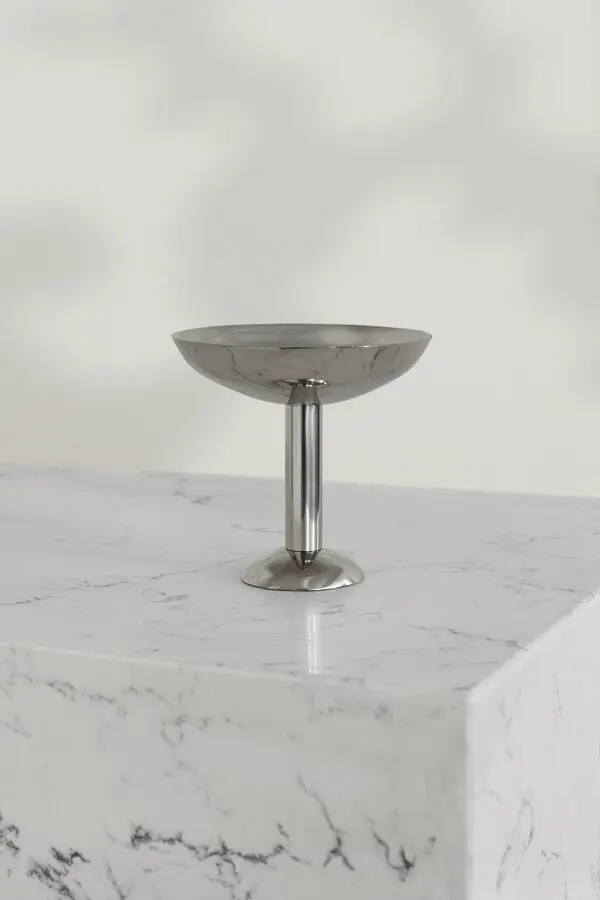 LOUISE ROE Polished Stainless Steel Champagne Coupe - Silver