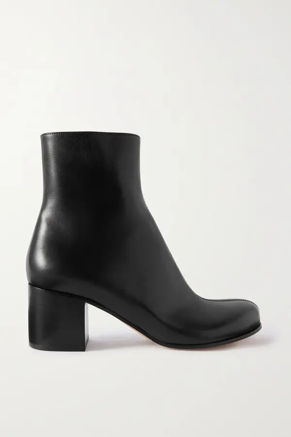 Loewe Terra Leather Ankle Boots