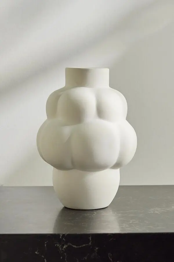 LOUISE ROE Balloon 04 Petit Ceramic Vase - White
