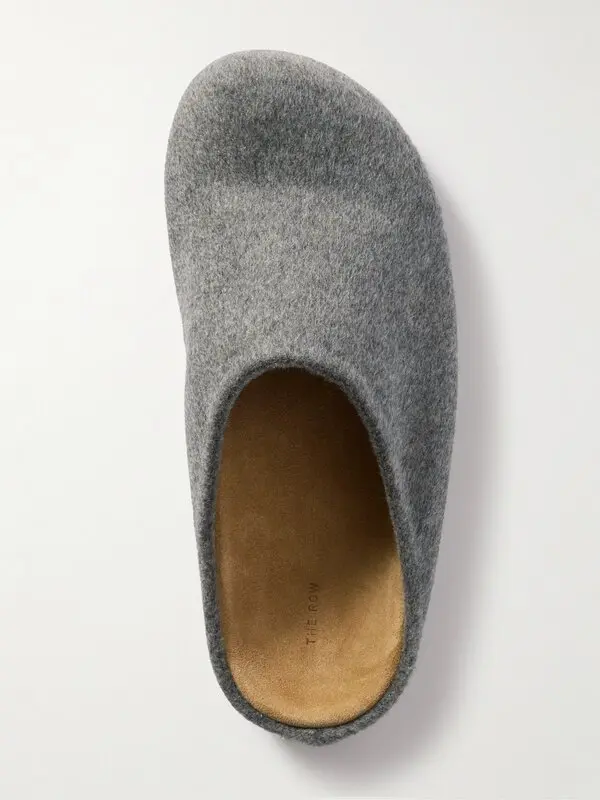 THE ROW Hugo Wool And Cashmere-blend Slippers