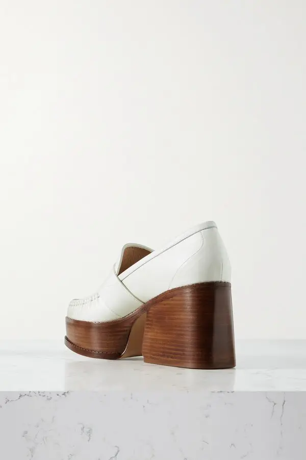 Gabriela Hearst Augusta Leather Platform Loafers