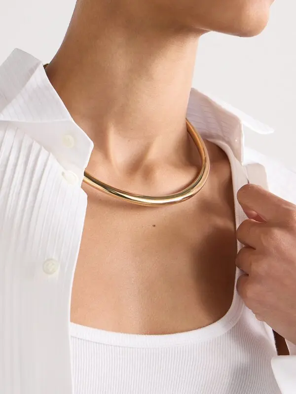 Lié Studio The Elisa -plated Choker - Gold
