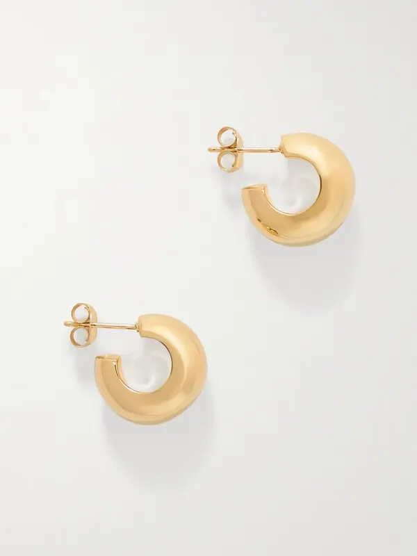 Lié Studio The Simone -plated Hoop Earrings - Gold