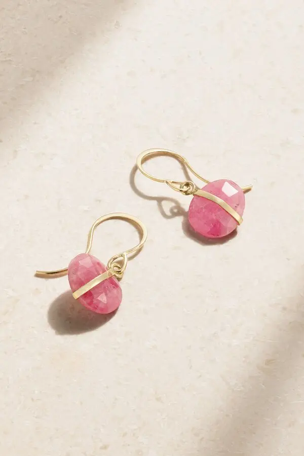 MELISSA JOY MANNING 14-karat Recycled Sapphire Drop Earrings - Gold