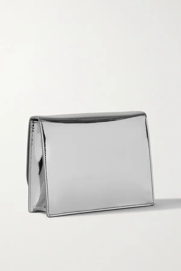 Dolce & Gabbana Metallic Patent-leather Shoulder Bag