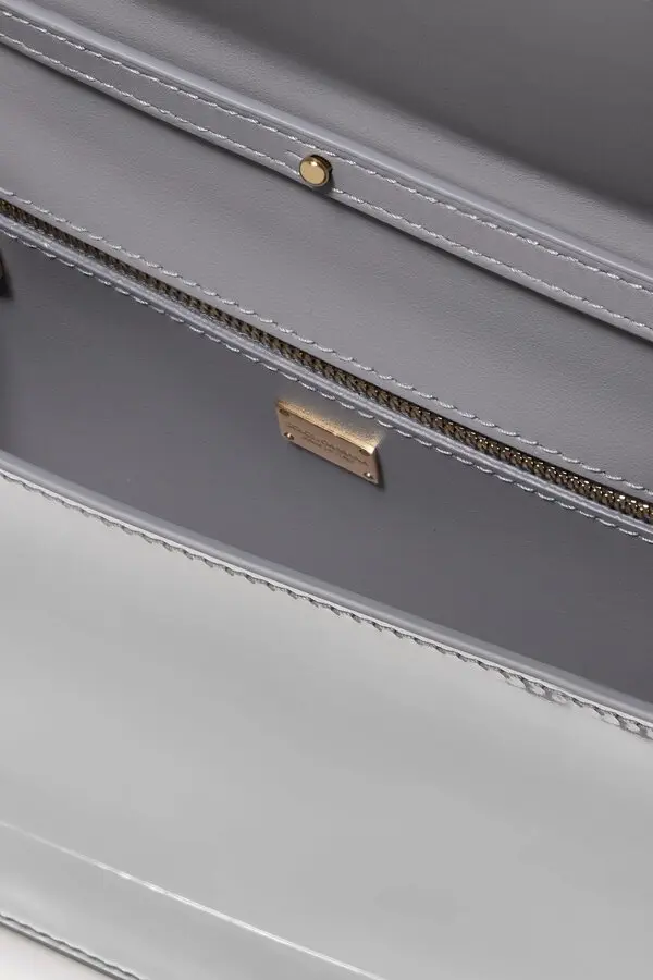 Dolce & Gabbana Metallic Patent-leather Shoulder Bag