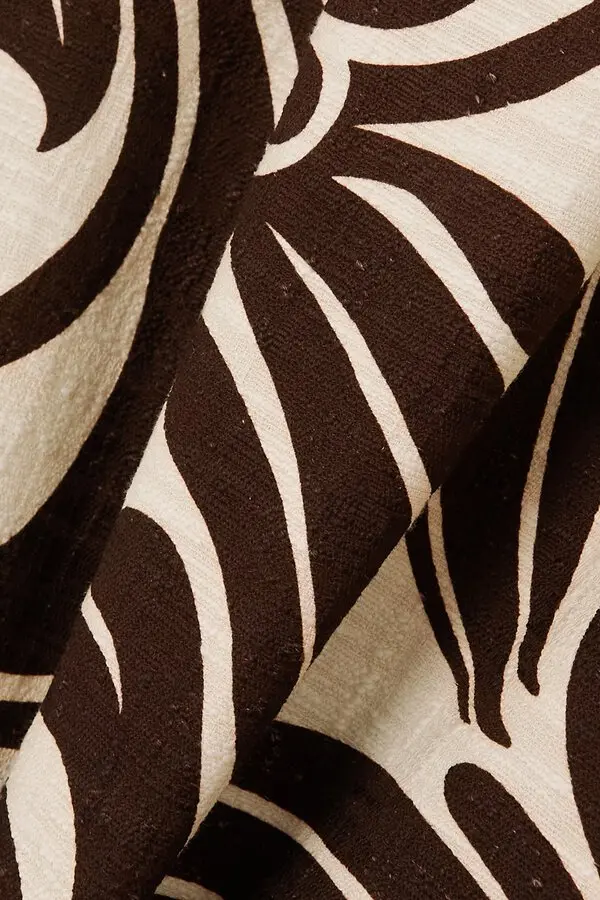 La DoubleJ The Kaftan" Printed Cotton-blend Mini Dress