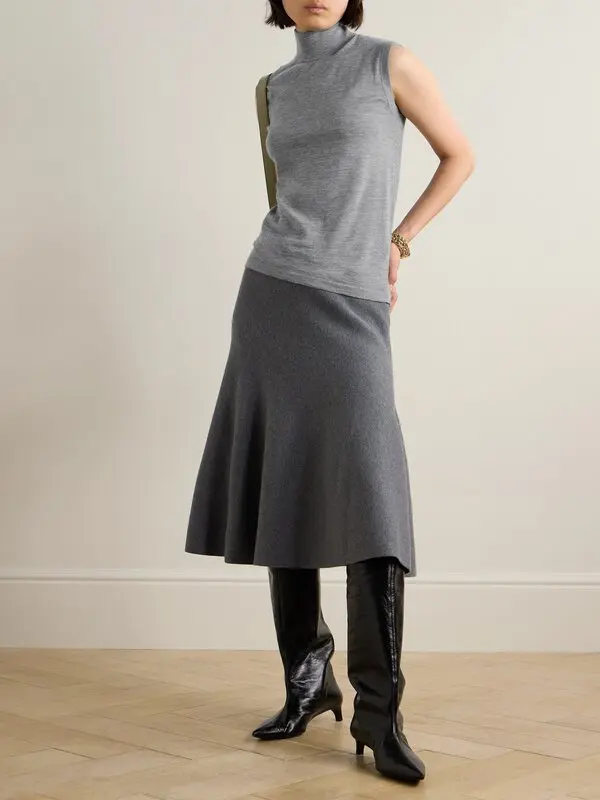 LISA YANG Lucy Cashmere Turtleneck Vest