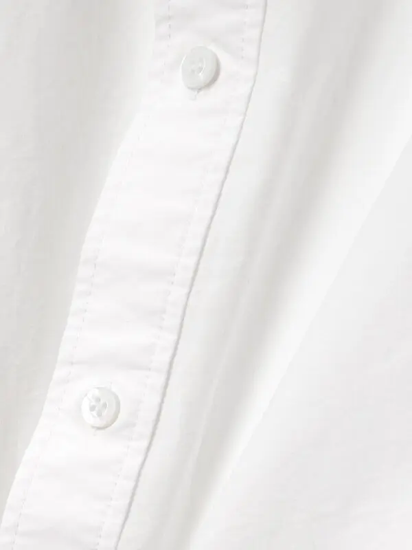 Balenciaga Oversized Off-the-shoulder Cotton Poplin Shirt