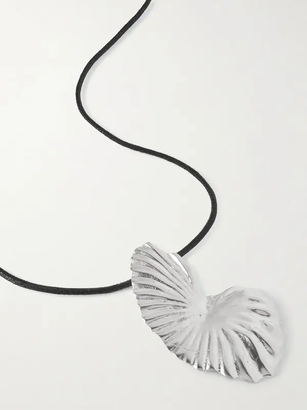 YSSO The Birth Of Venus Sterling And Cord Necklace - Silver