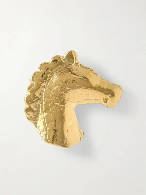 YSSO Equestrian Dream -plated Brooch - Gold