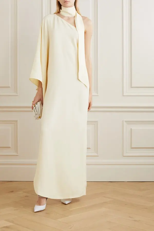 TALLER MARMO Net Sustain Ubud One-shoulder Gown