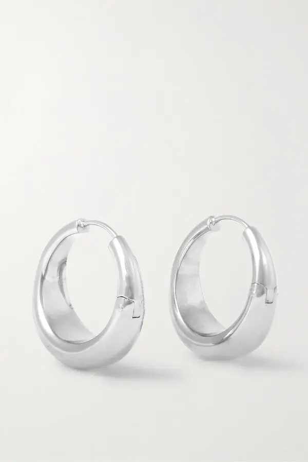 Lié Studio The Andrea Hoop Earrings - Silver