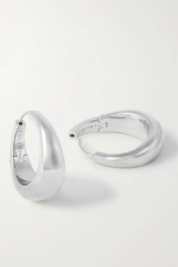 Lié Studio The Andrea Hoop Earrings - Silver