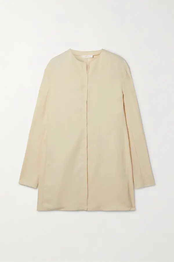 THE ROW Berilla Twill Blouse