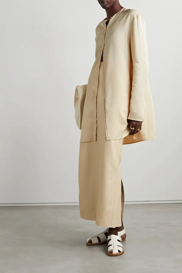 THE ROW Berilla Twill Blouse