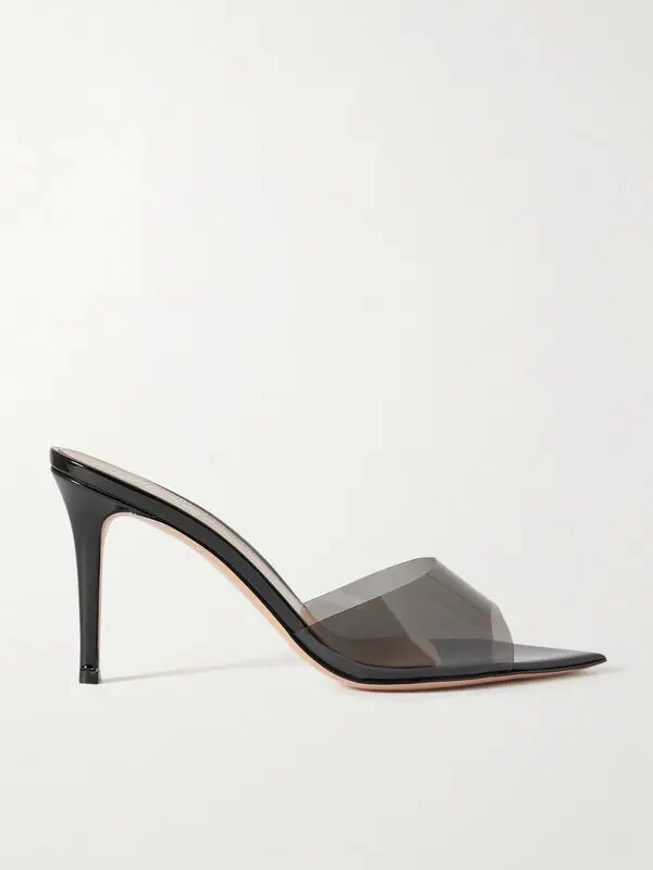 GIANVITO ROSSI Elle 85 Mules - Black