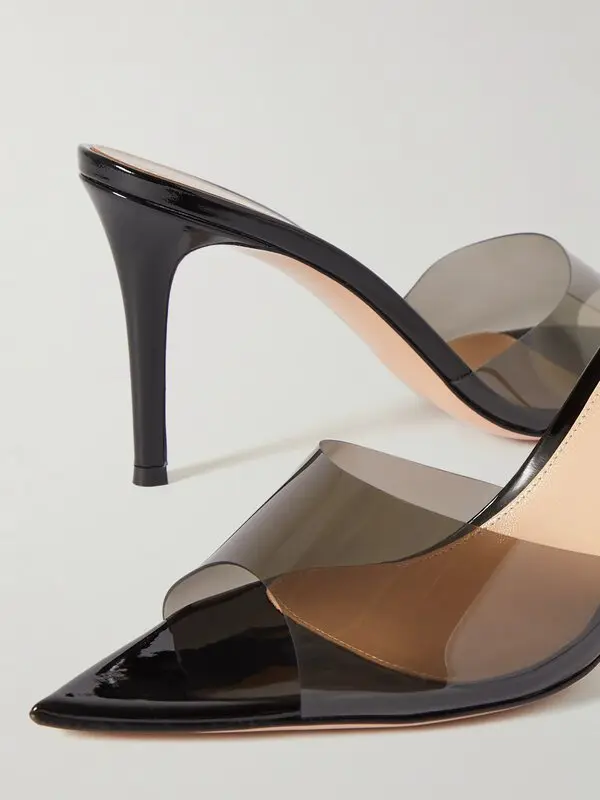 GIANVITO ROSSI Elle 85 Mules - Black