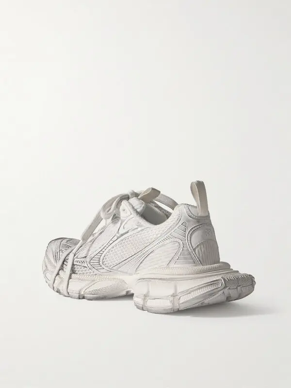 Balenciaga 3xl Mesh And Rubber Sneakers - White