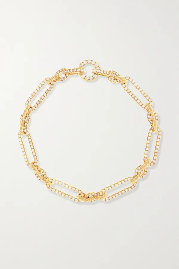 David Yurman Lexington 18-karat Diamond Bracelet - Gold