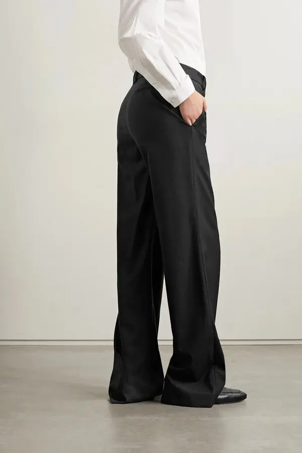 THE ROW Bufus Wool Straight-leg Pants