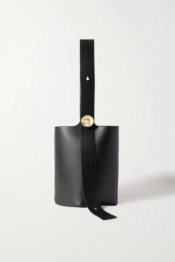 Loewe Pebble Leather Bucket Bag - Black