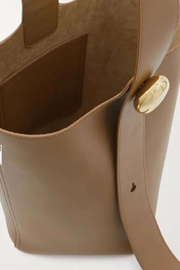 Loewe Pebble Leather Bucket Bag - Brown